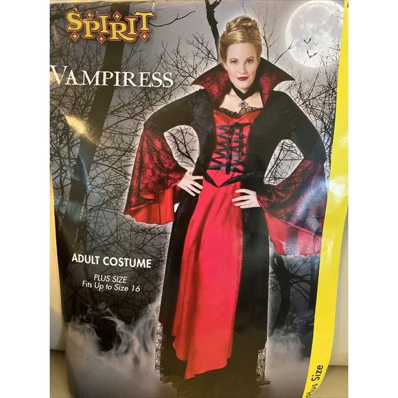 Spirit | Dresses | Spirit Vampiress Halloween Costume Red Black Long ...